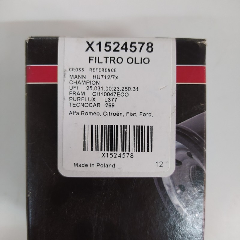 FILTRO OLIO XENERGY FIATPUNTO -OPEL CORSA -LANCIA YPSILON SUZUKI COD ...